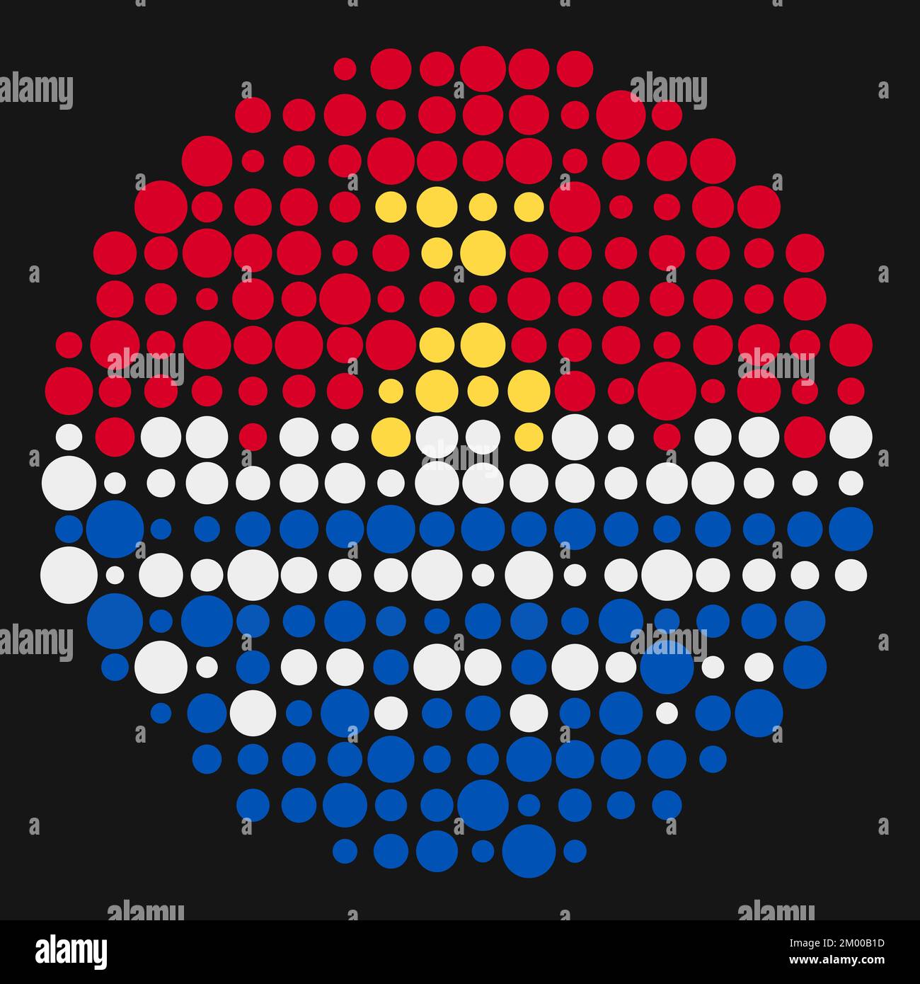 Kiribati Map Silhouette Pixelated generative pattern illustration Stock ...