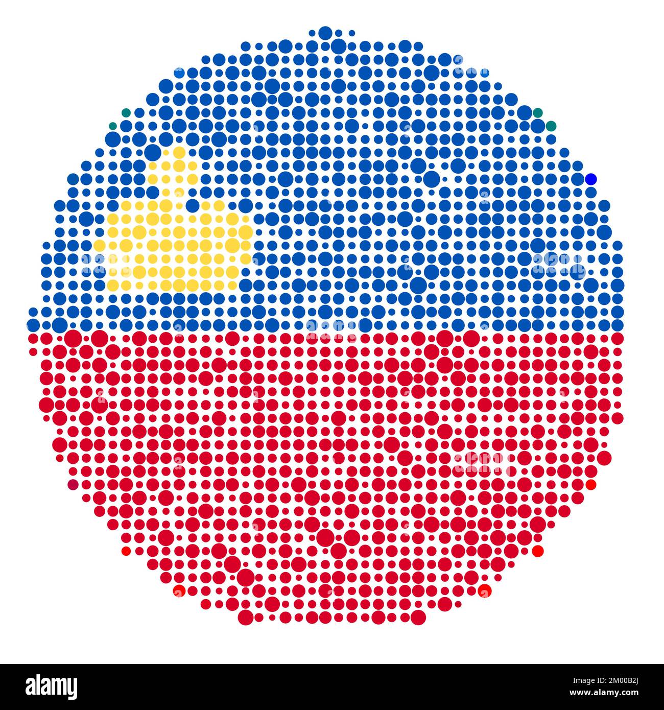 Liechtenstein Map Silhouette Pixelated generative pattern illustration ...