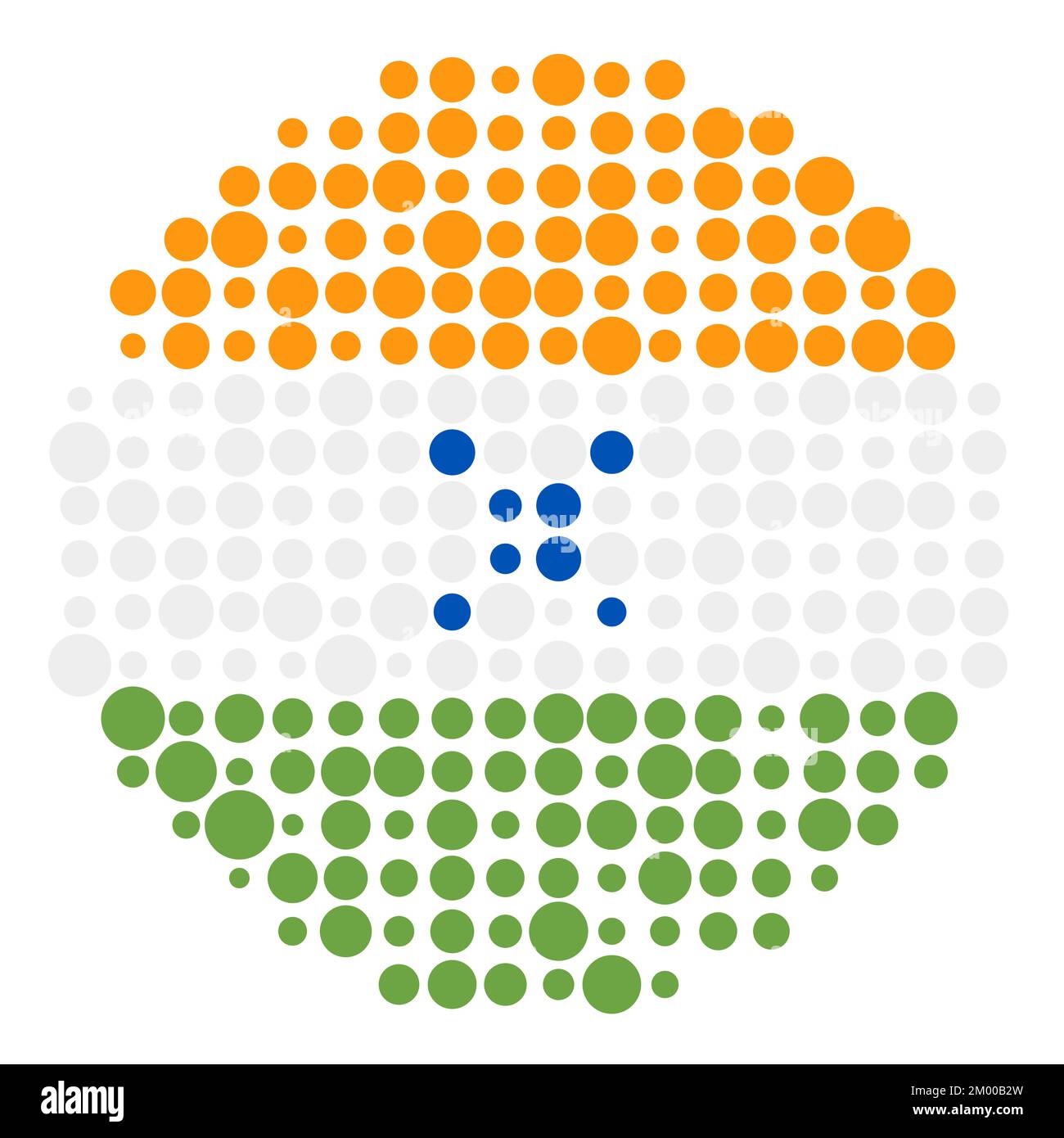 India Map Silhouette Pixelated generative pattern illustration Stock ...