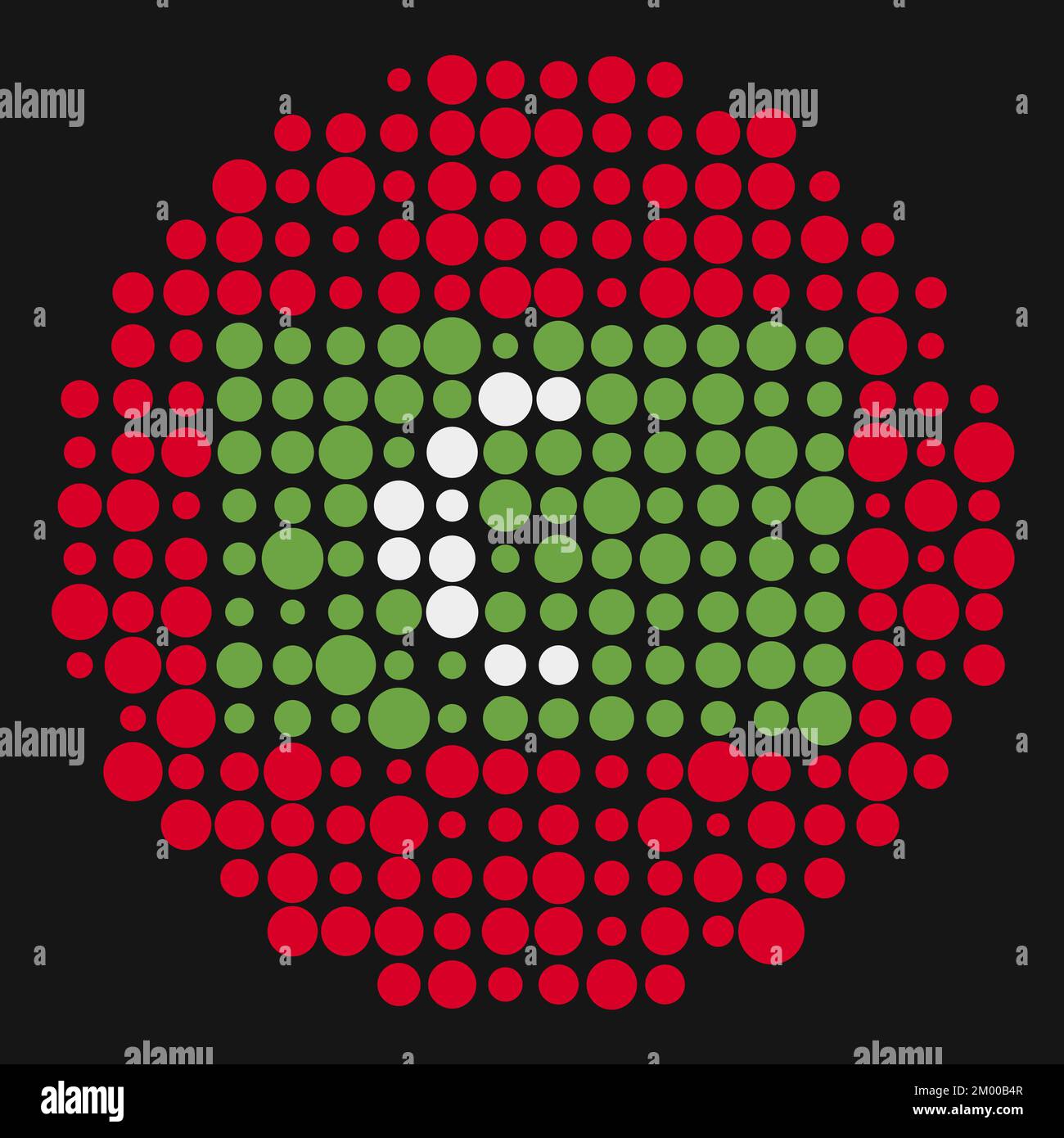 Maldives Map Silhouette Pixelated generative pattern illustration Stock ...