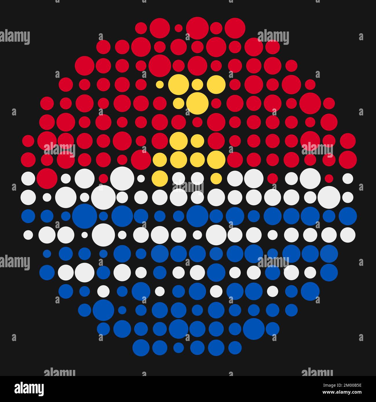 Kiribati Map Silhouette Pixelated generative pattern illustration Stock ...