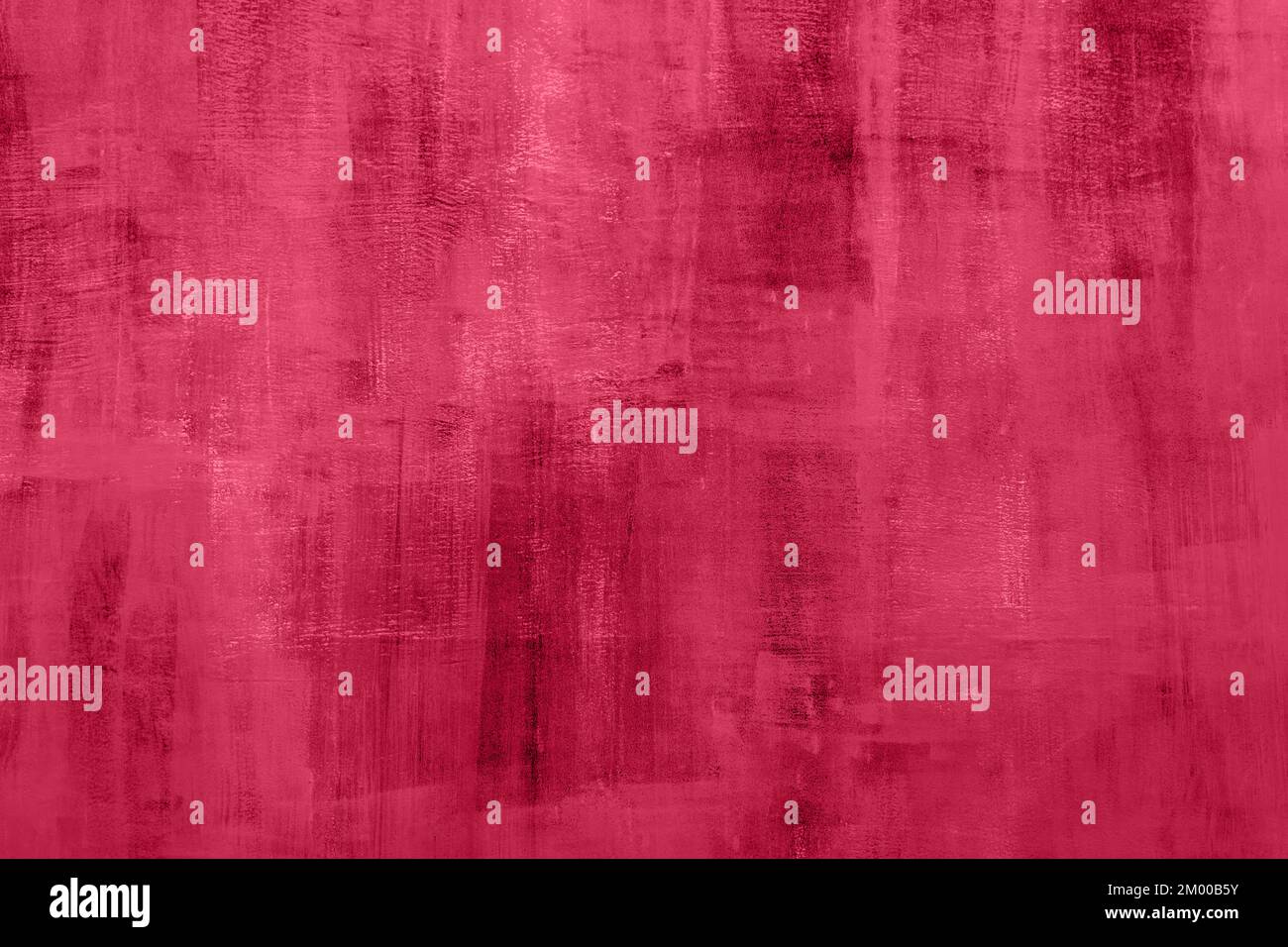 Trendy 2023 Viva Magenta color grungy red background with old cement ...