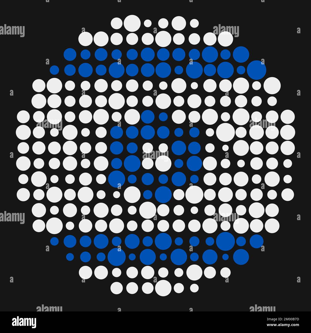 Israel Map Silhouette Pixelated generative pattern illustration Stock ...