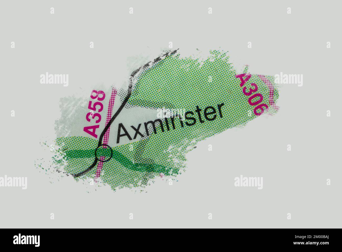 Map of axminster hi-res stock photography and images - Alamy
