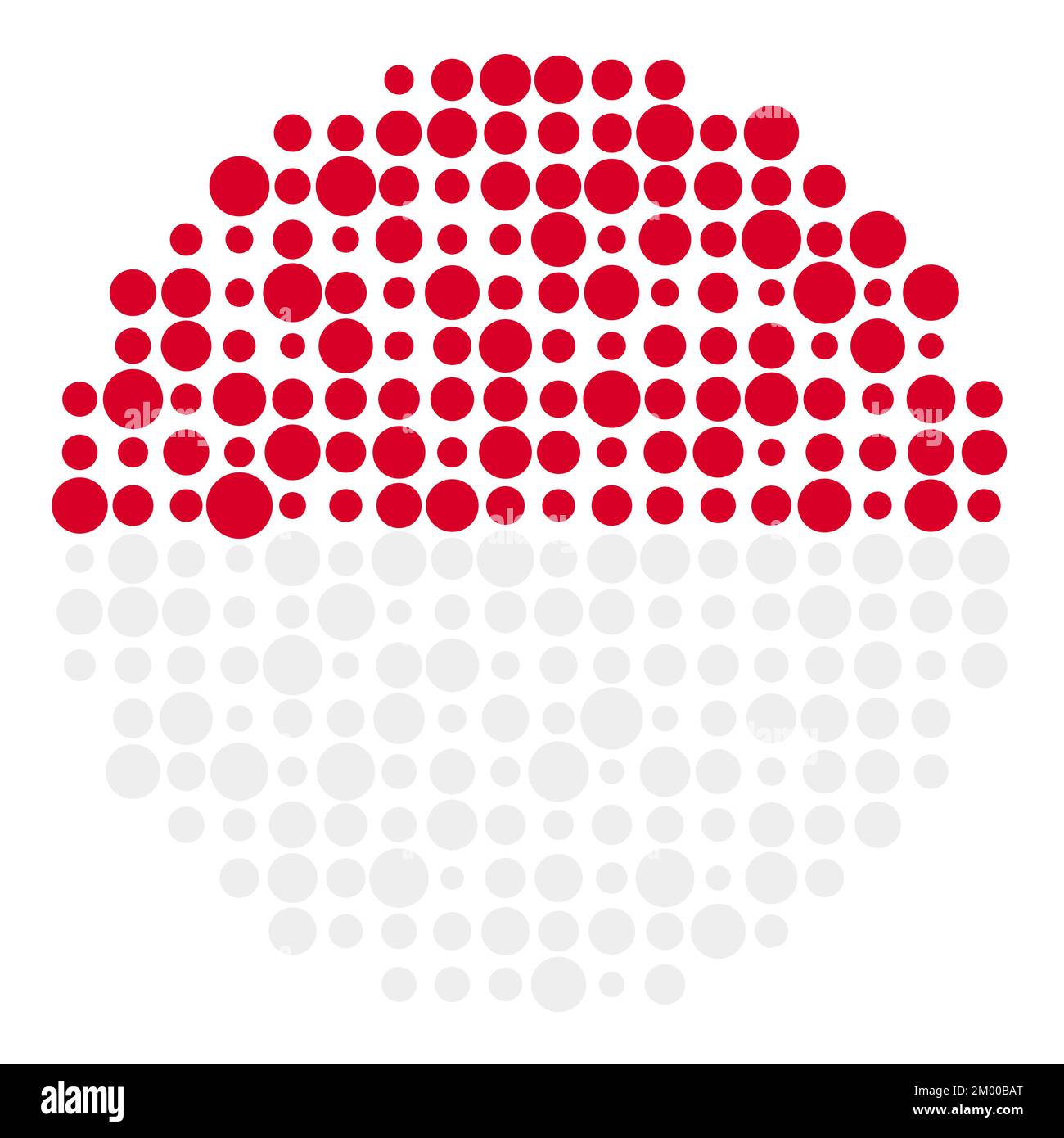 Monaco Map Silhouette Pixelated generative pattern illustration Stock ...
