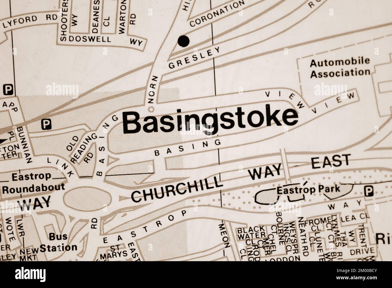 Basingstoke map hi-res stock photography and images - Alamy