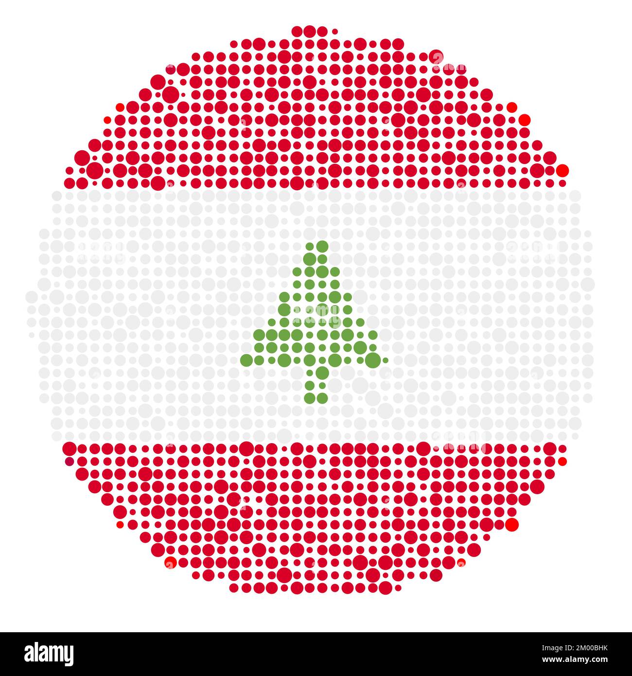 Lebanon Map Silhouette Pixelated generative pattern illustration Stock ...