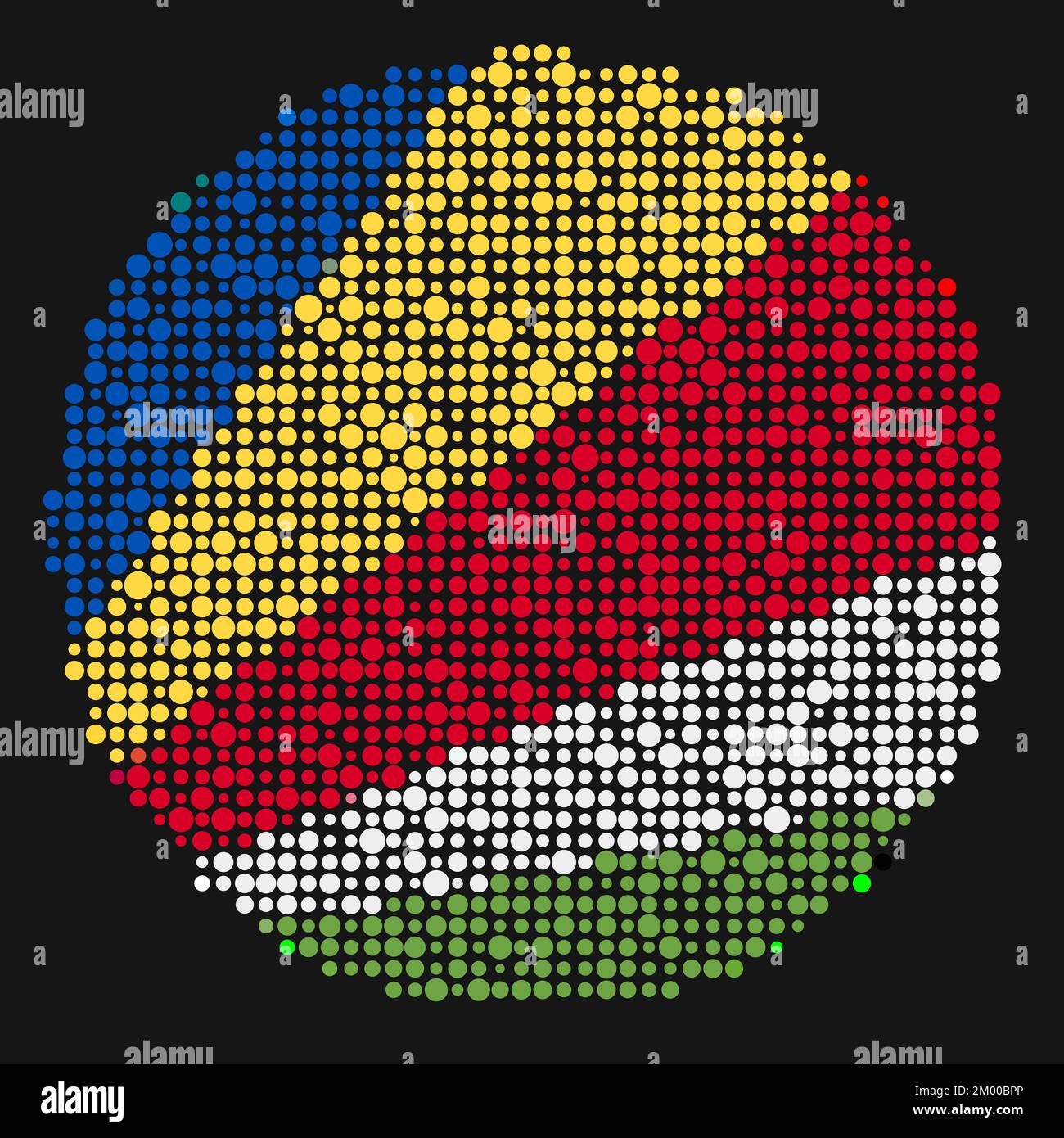 Seychelles Map Silhouette Pixelated generative pattern illustration ...