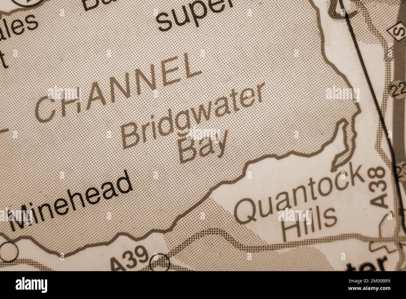 Bridgwater bay map hi-res stock photography and images - Alamy