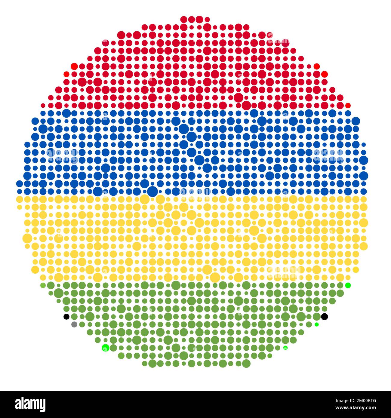 Mauritius Map Silhouette Pixelated generative pattern illustration ...