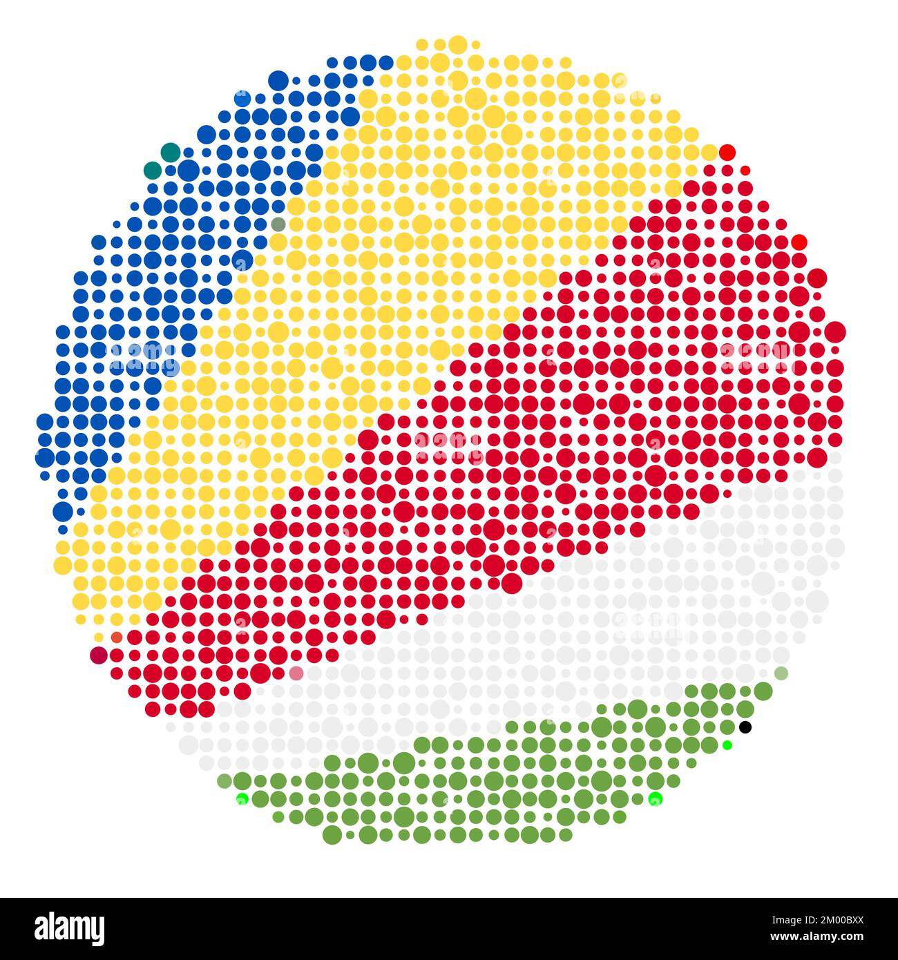 Seychelles Map Silhouette Pixelated generative pattern illustration ...