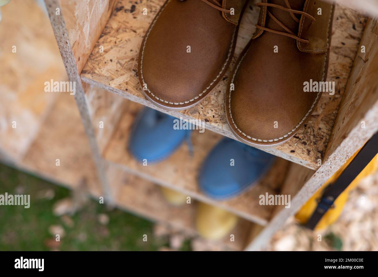 High angle view leather hi-res stock photography and images - Alamy