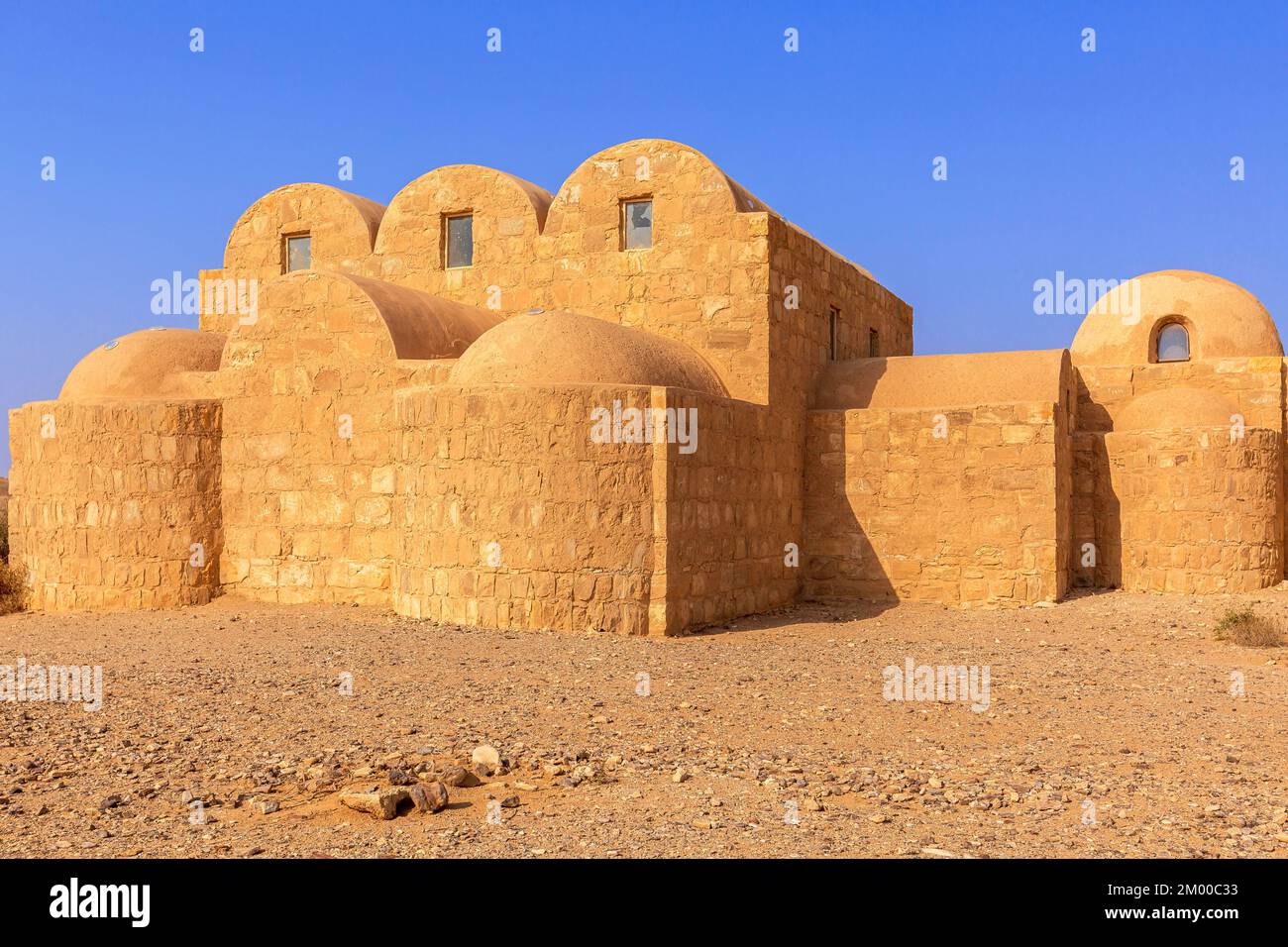 Quseir Amra in Jordan, the best-known among the desert castles. UNESCO ...