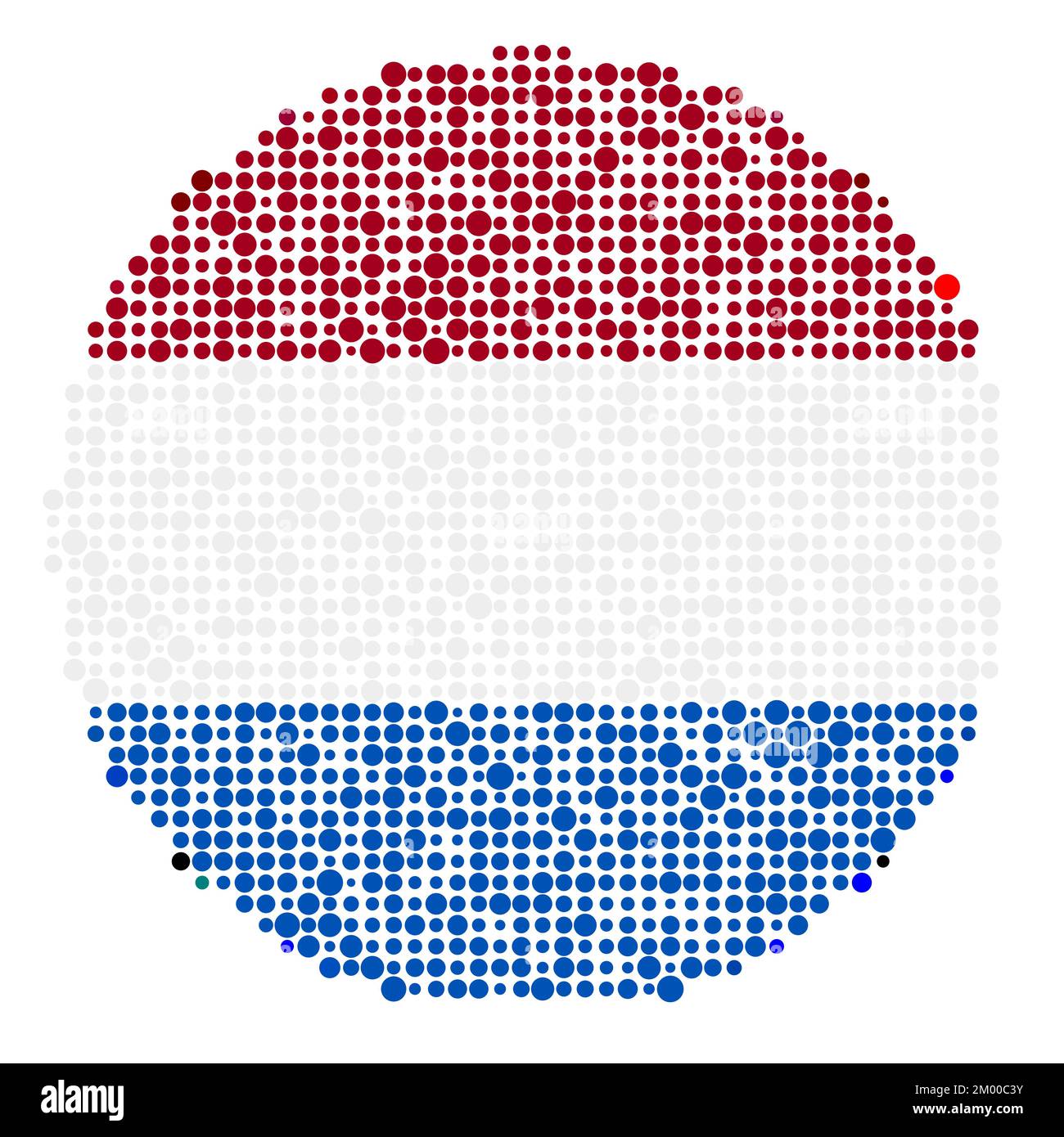 Netherlands Map Silhouette Pixelated generative pattern illustration ...