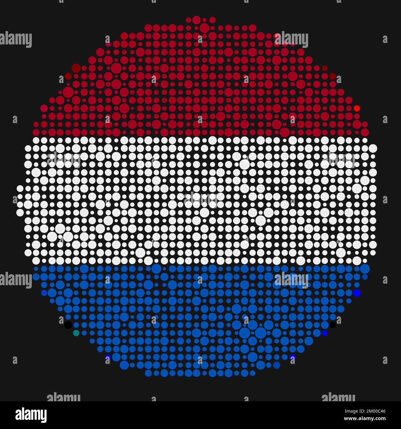 Netherlands Map Silhouette Pixelated generative pattern illustration ...
