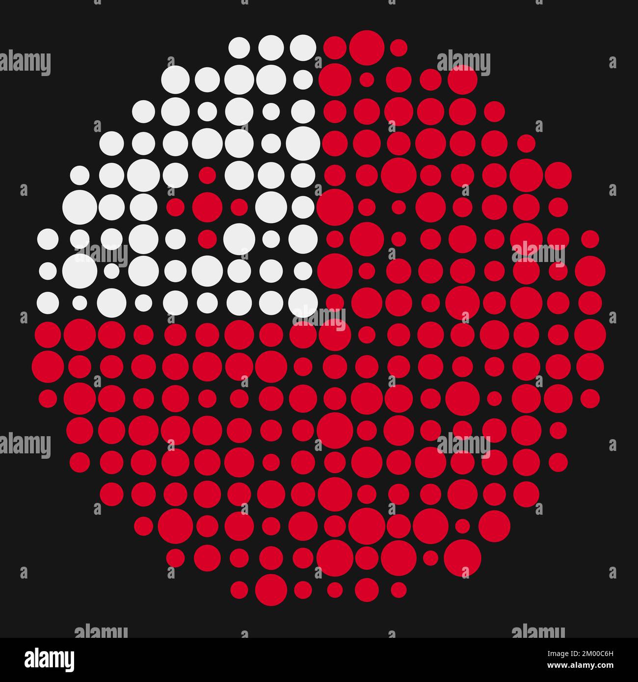 Tonga Map Silhouette Pixelated generative pattern illustration Stock ...