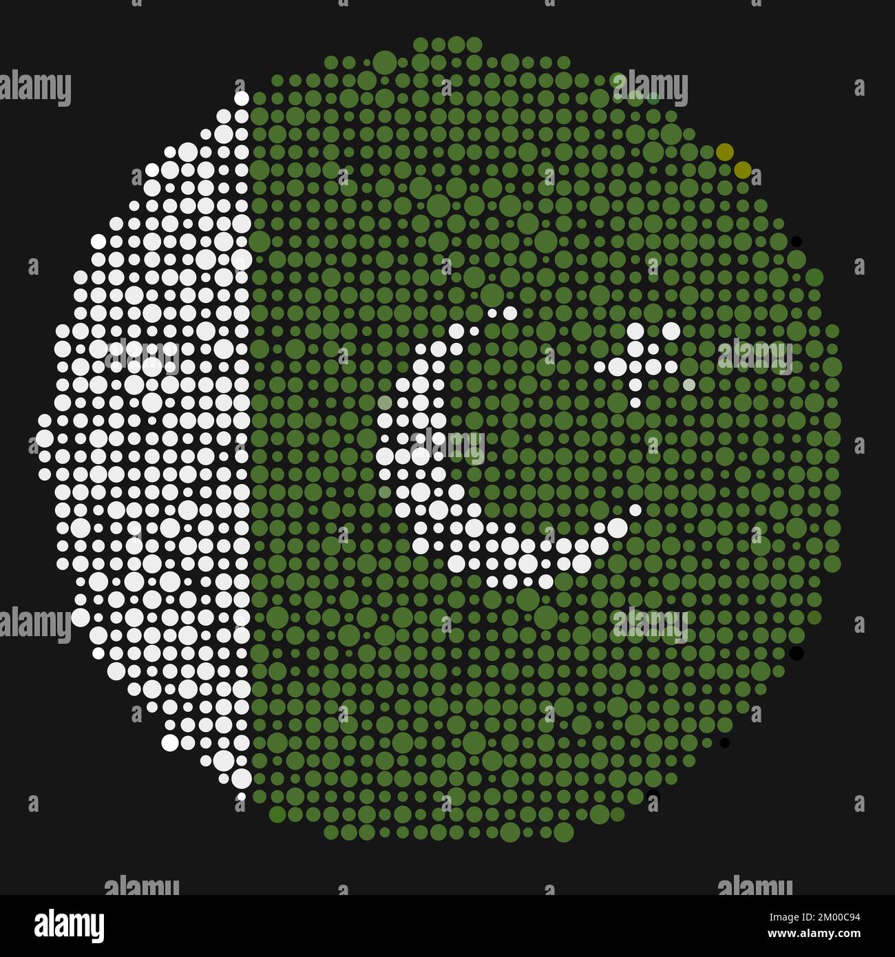Pakistan Map Silhouette Pixelated generative pattern illustration Stock ...