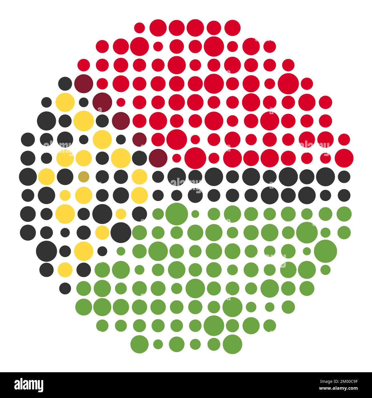 Vanuatu Map Silhouette Pixelated generative pattern illustration Stock ...
