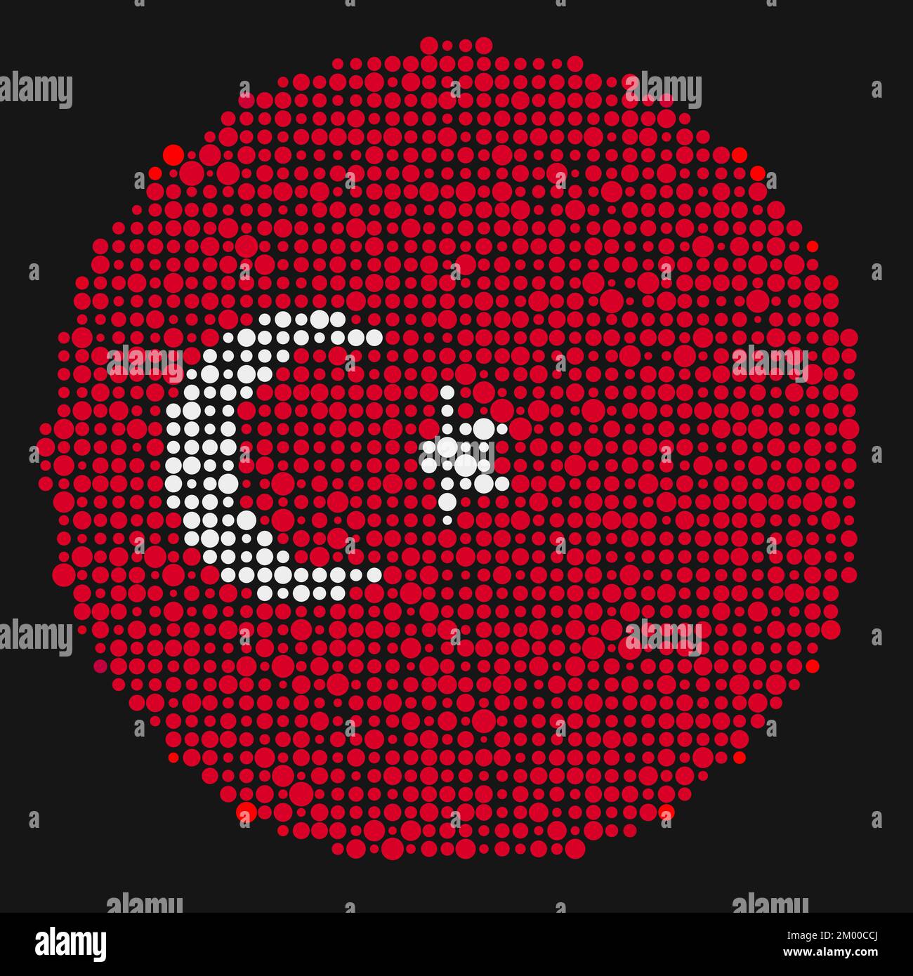 Turkey Map Silhouette Pixelated generative pattern illustration Stock ...