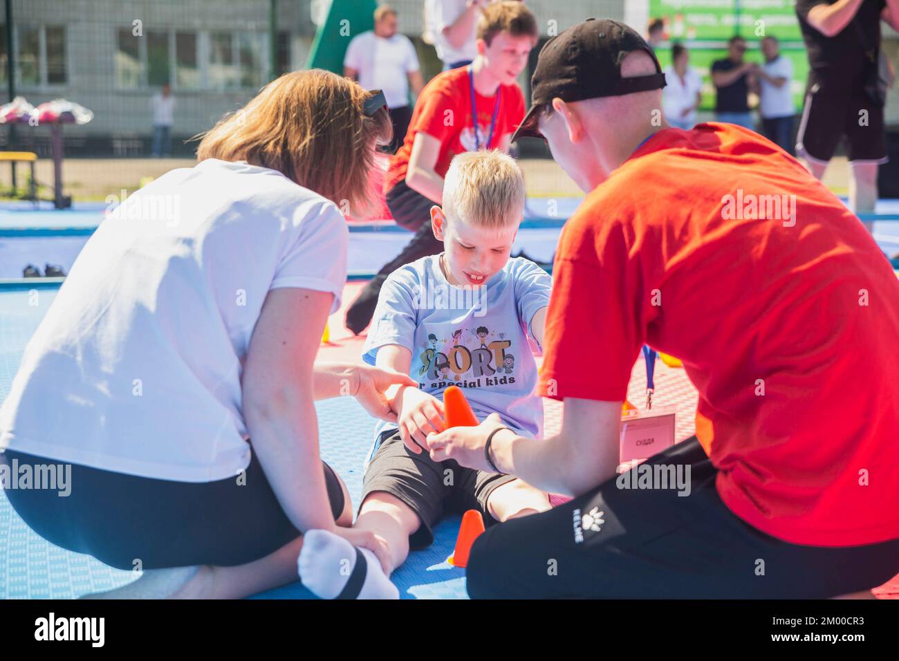 Sports competitions for children with disabilities Stock Photo - Alamy