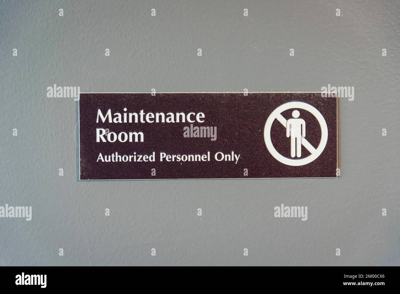 Destin, Florida- Maintenance Room Authorized Personnel Only signage ...