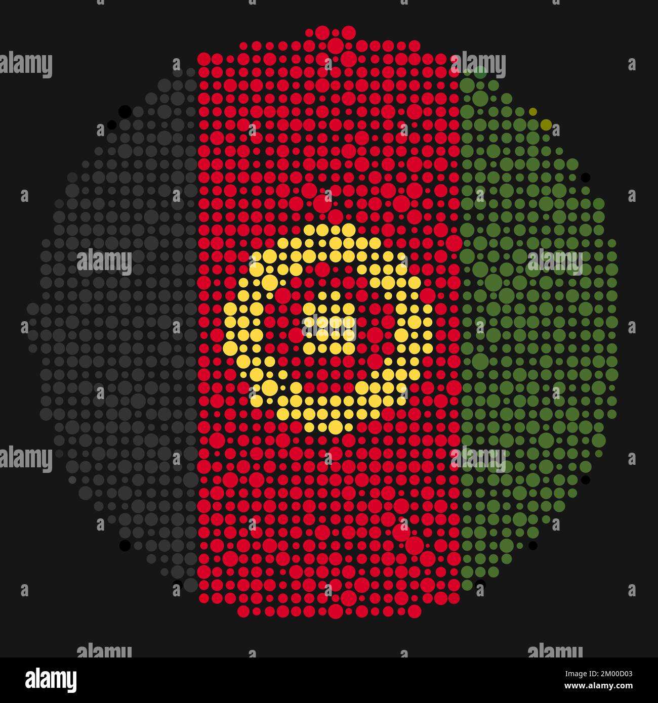 Afghanistan Map Silhouette Pixelated generative pattern illustration ...