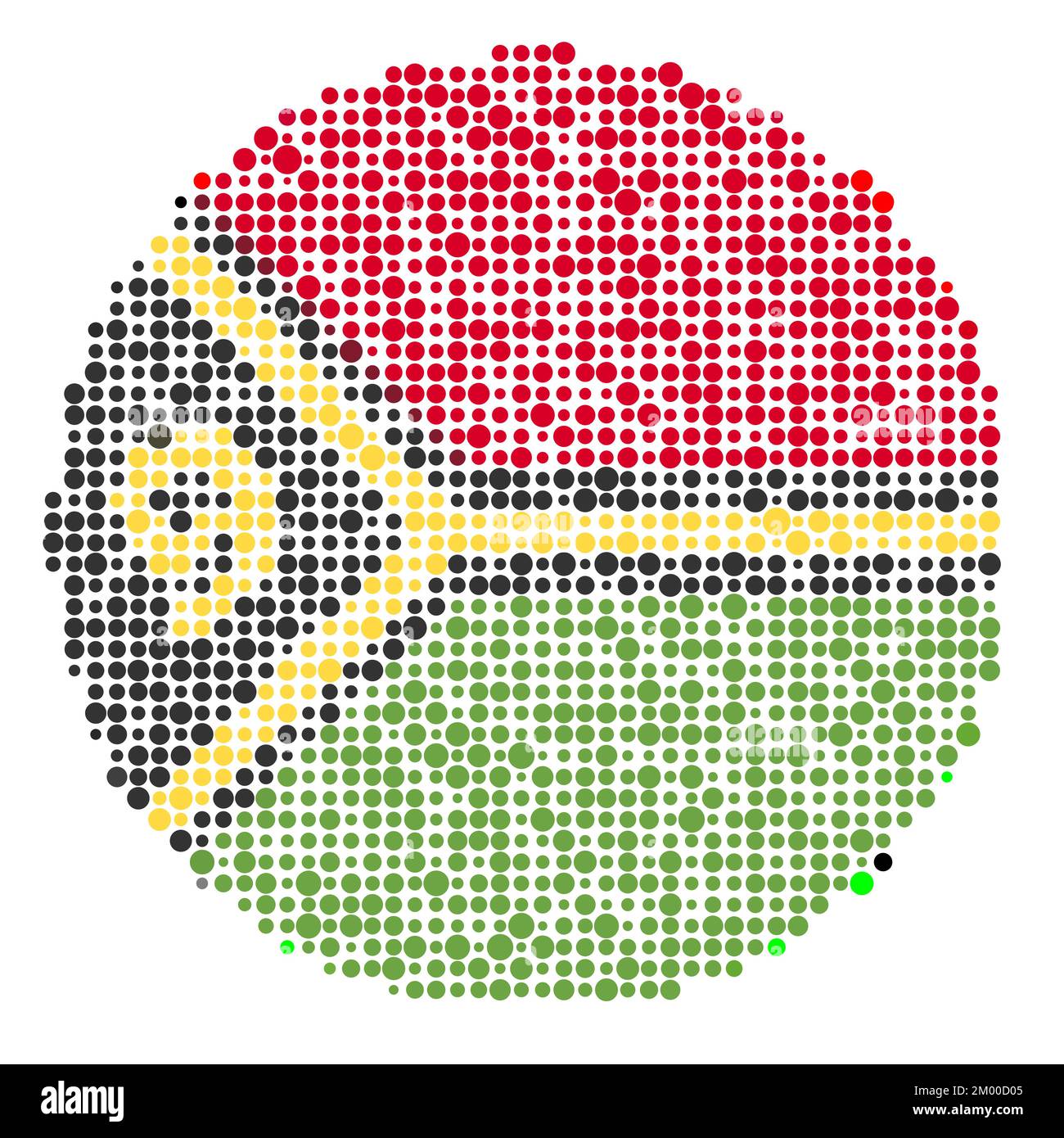 Vanuatu Map Silhouette Pixelated generative pattern illustration Stock ...