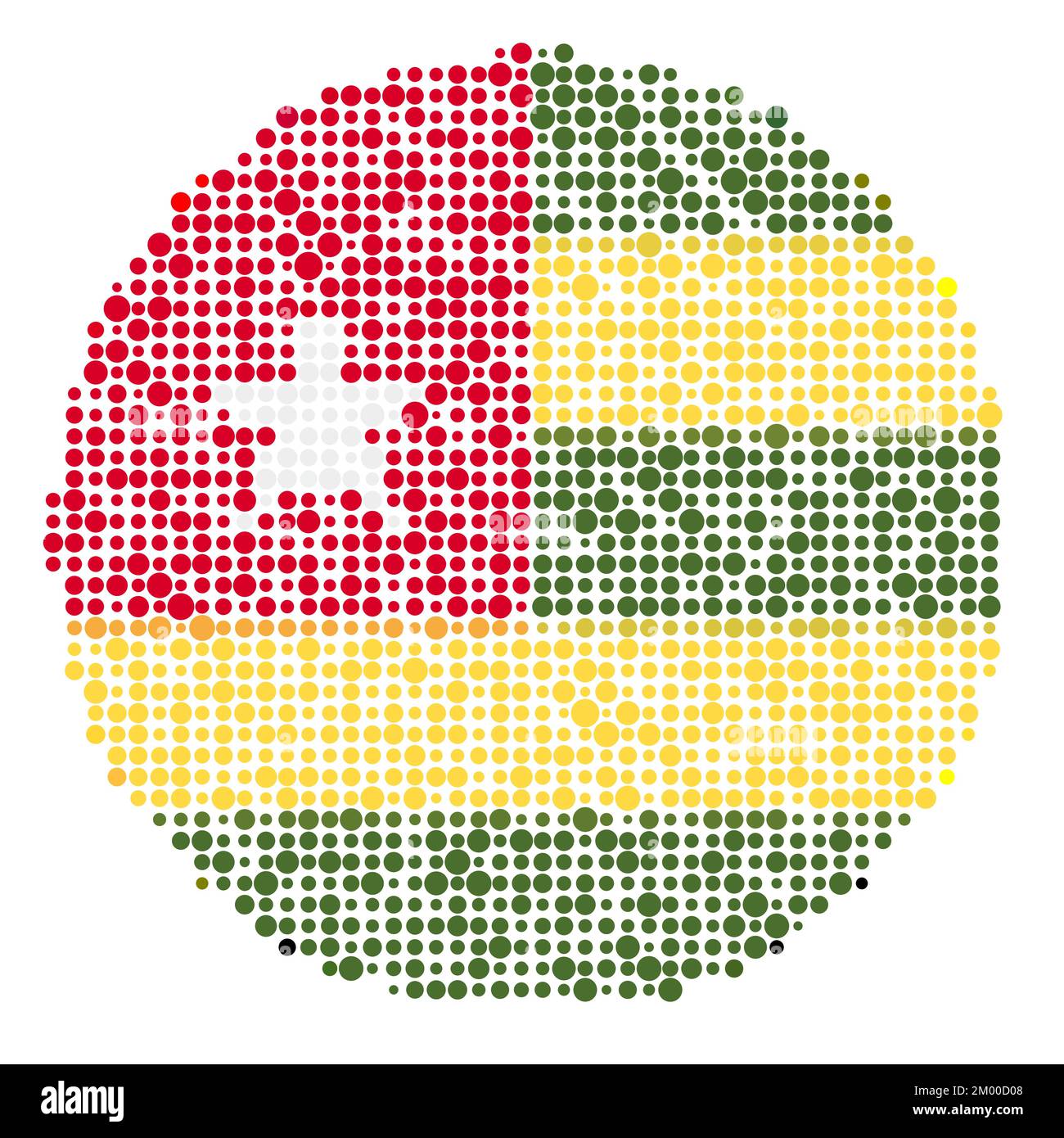 Togo Map Silhouette Pixelated generative pattern illustration Stock ...