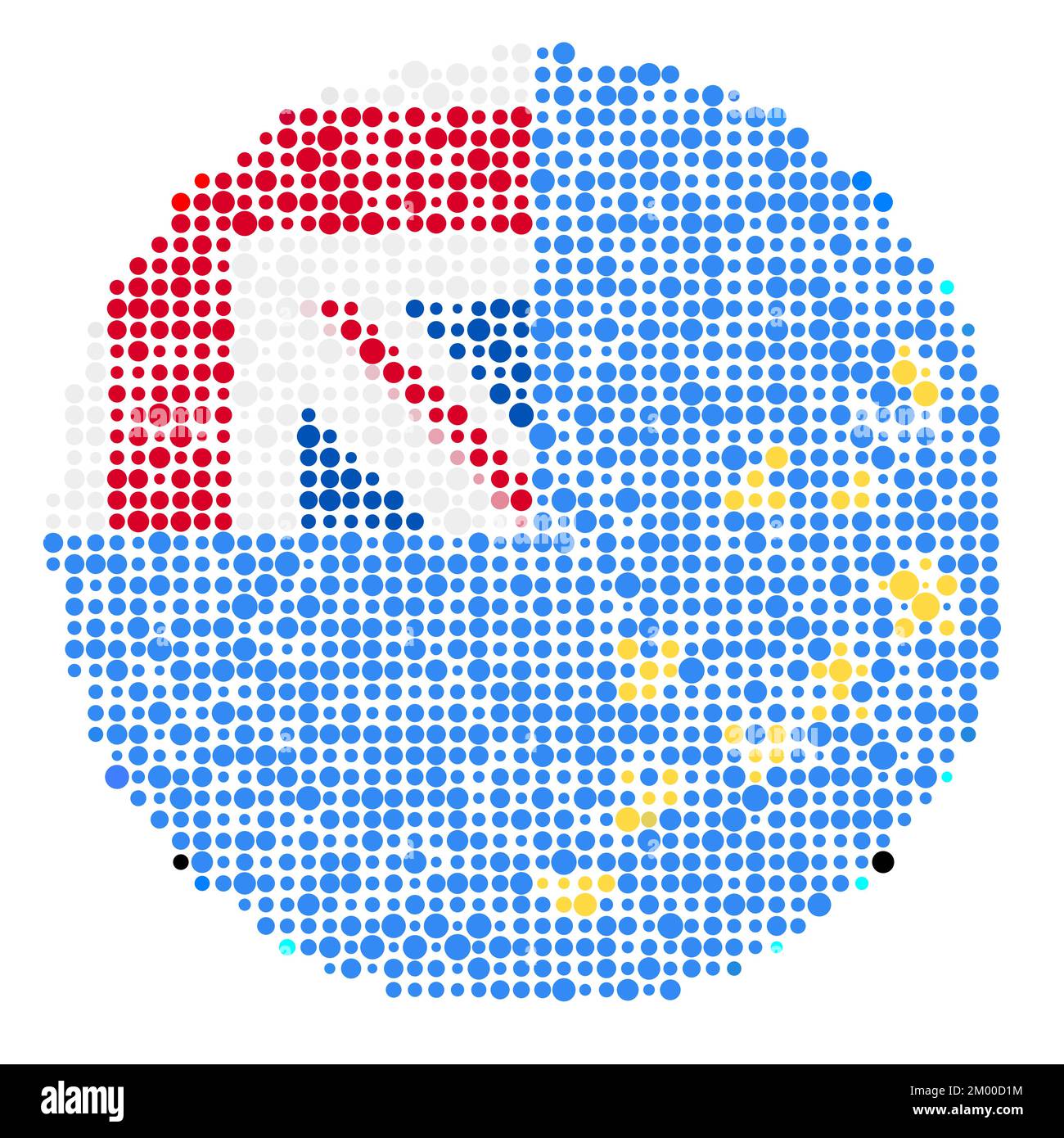 Tuvalu silhouette map hi-res stock photography and images - Alamy
