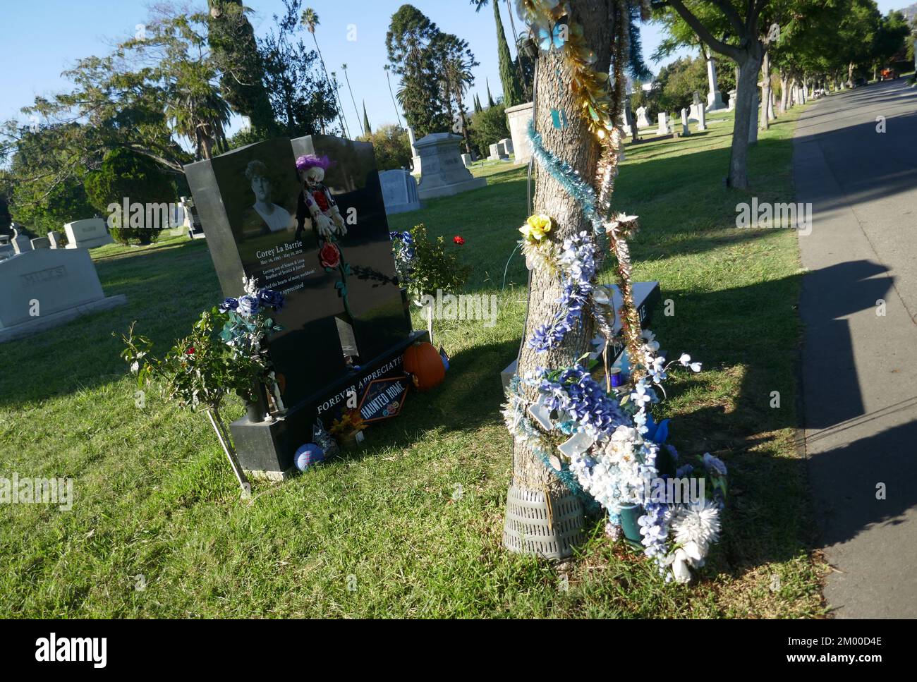 Los Angeles, California, USA 18th October 2022 Corey La Barrie's Grave ...