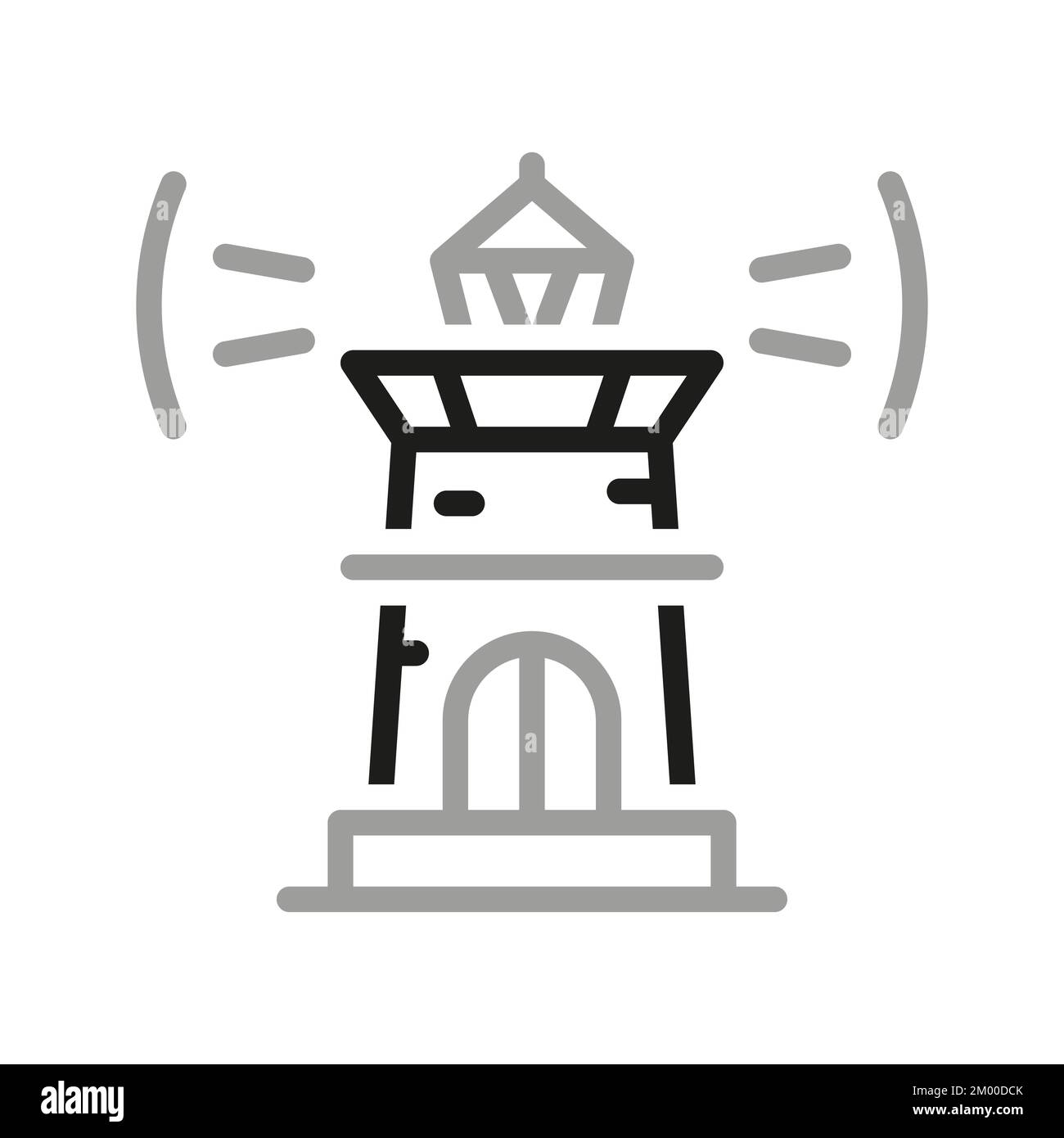Lighthouse, icon. Marine lighthouses, linear icon. Line with editable stroke. Outline of ...