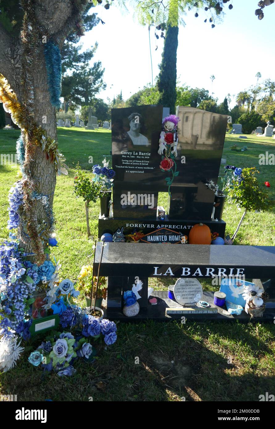 Los Angeles, California, USA 18th October 2022 Corey La Barrie's Grave ...