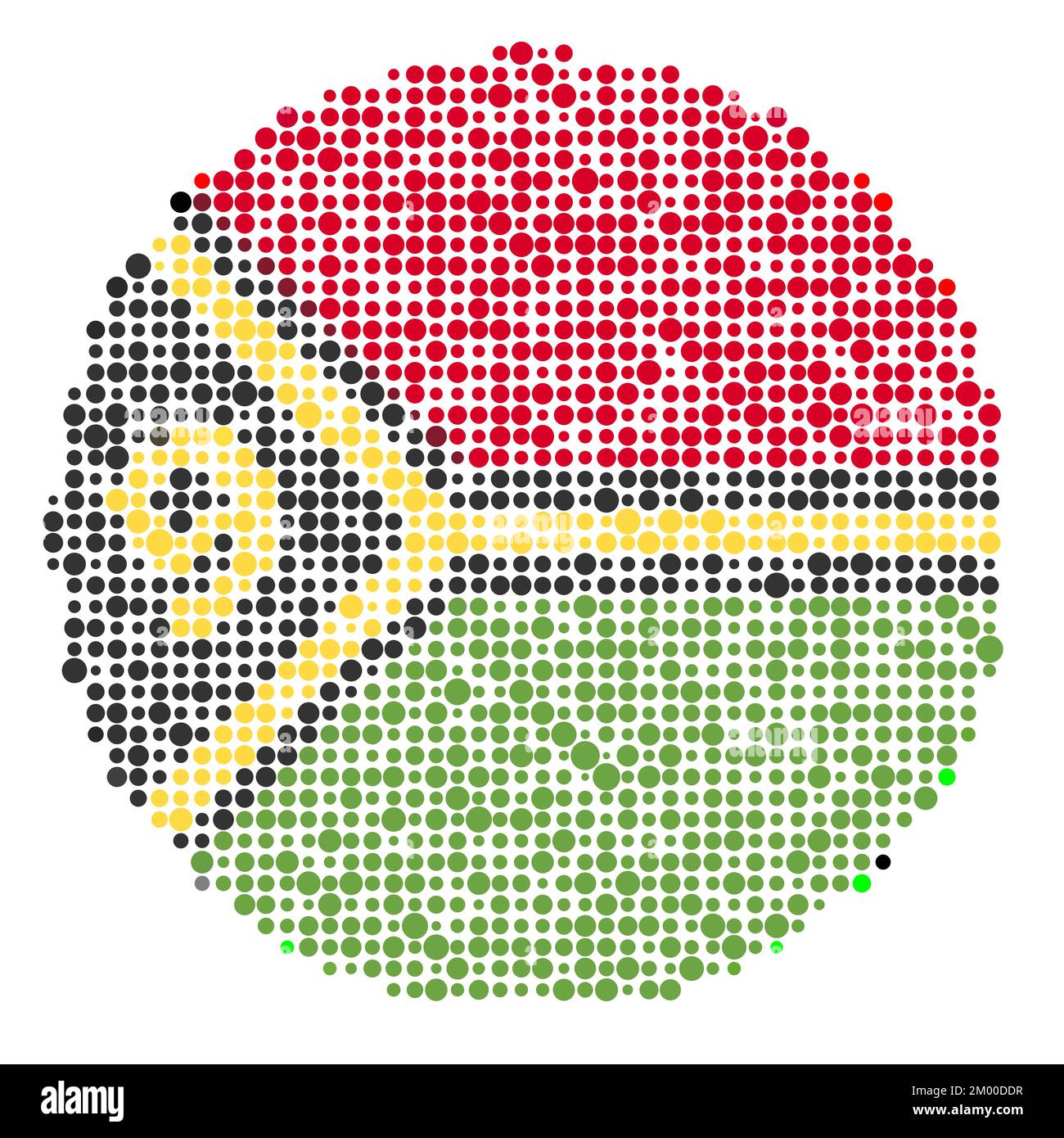 Vanuatu Map Silhouette Pixelated generative pattern illustration Stock ...