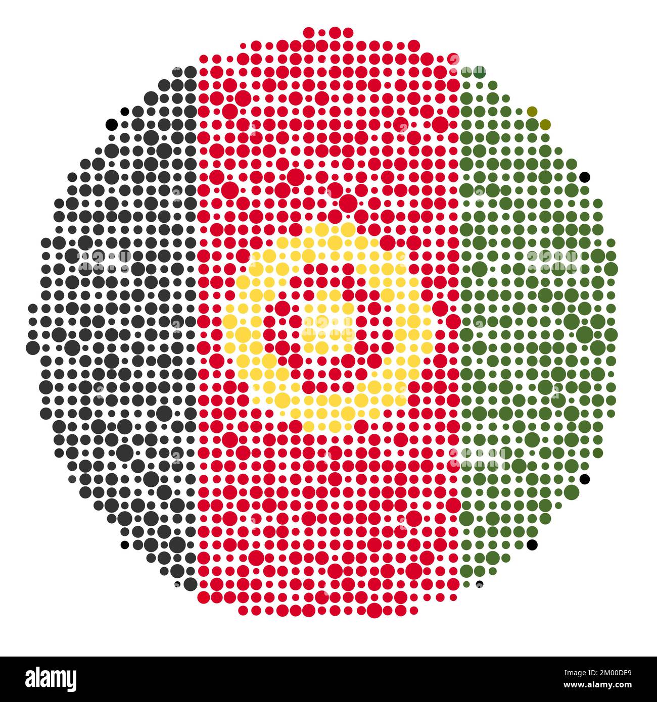 Afghanistan Map Silhouette Pixelated generative pattern illustration ...