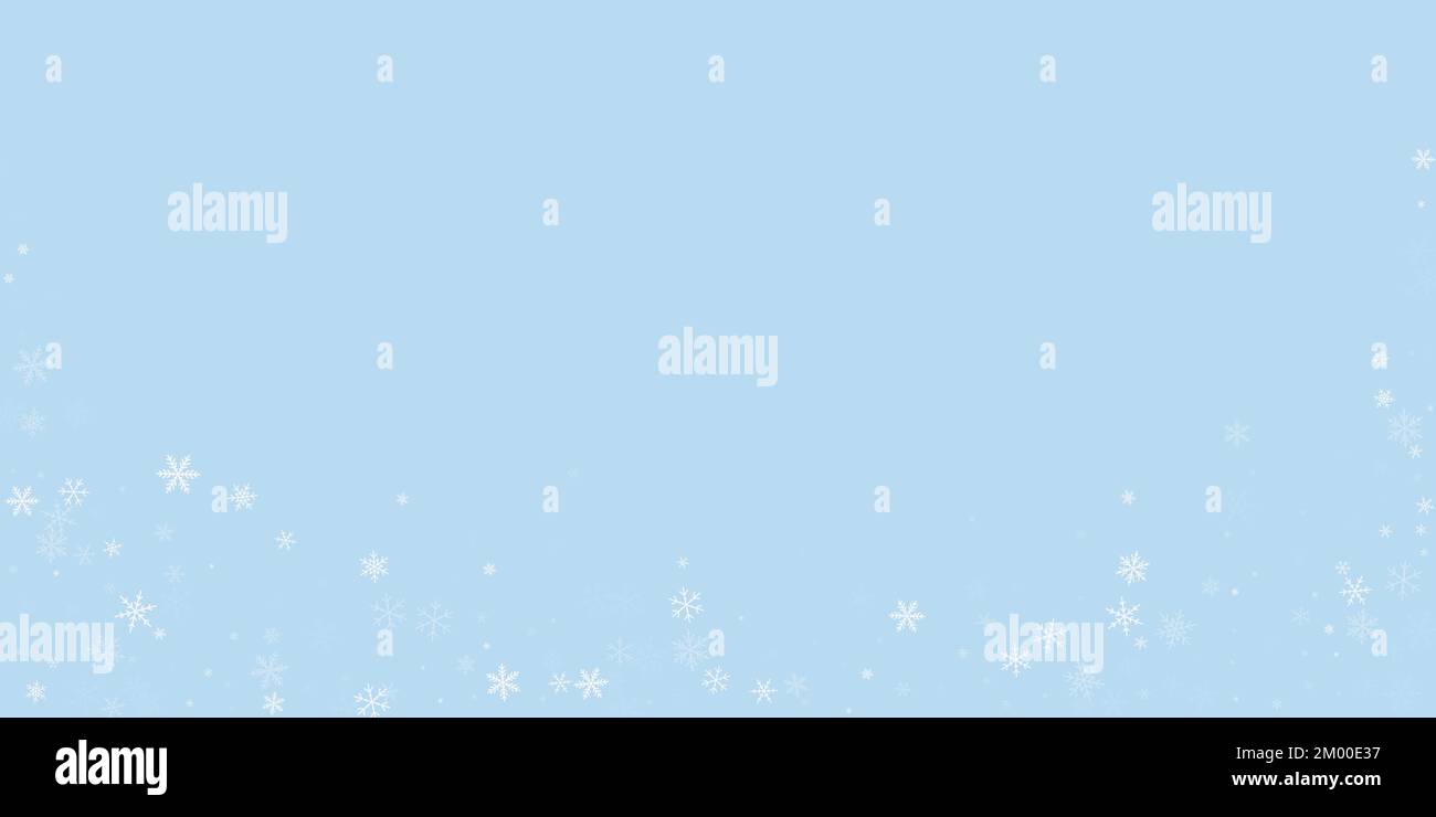 Snowfall overlay christmas background. Subtle flying snow flakes and ...