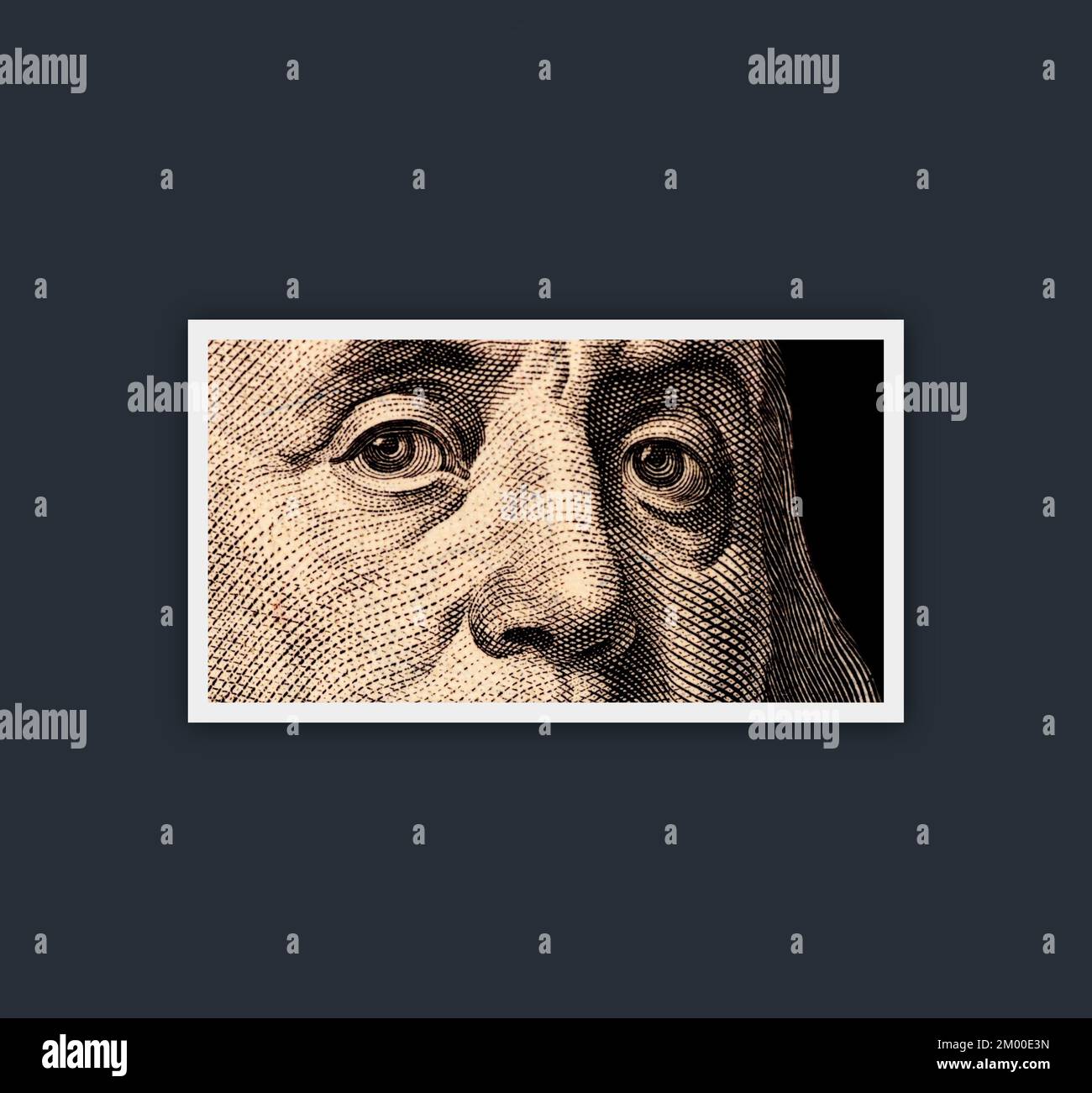 Benjamin franklin portrait frame hi-res stock photography and images ...