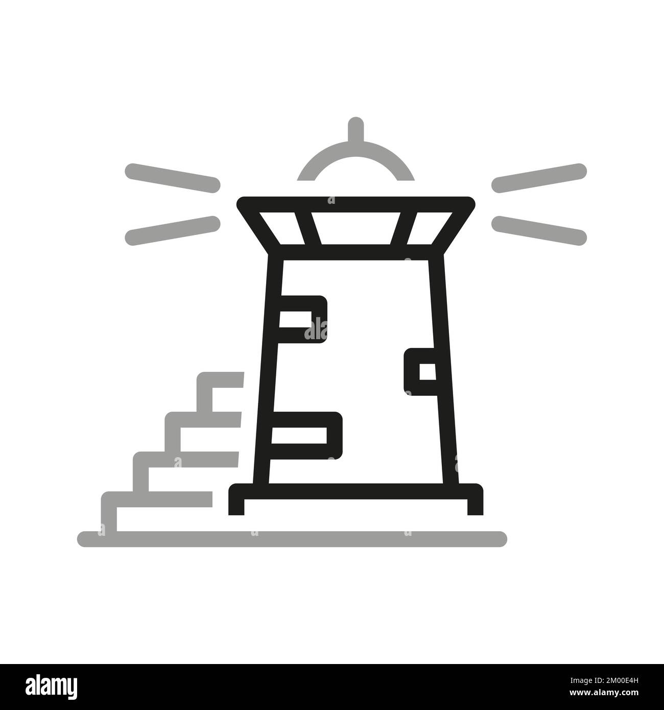 Lighthouse, icon. Marine lighthouses, linear icon. Line with editable stroke. Outline of ...