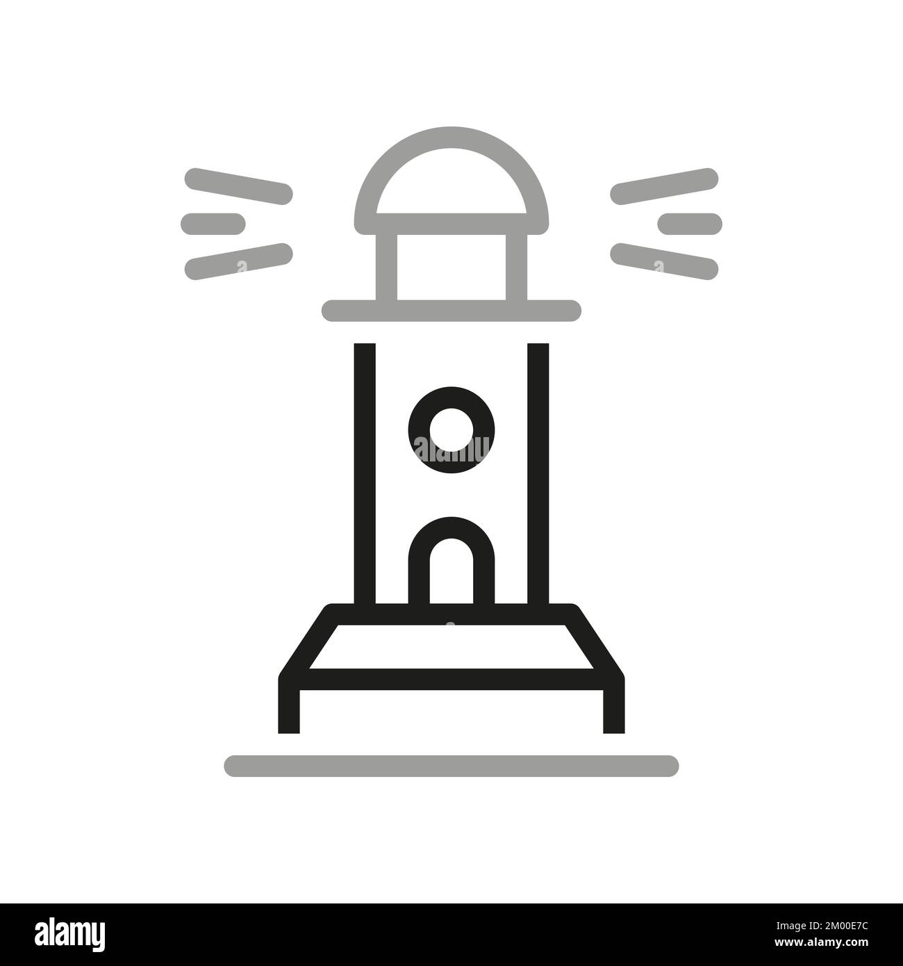 Lighthouse, icon. Marine lighthouses, linear icon. Line with editable ...