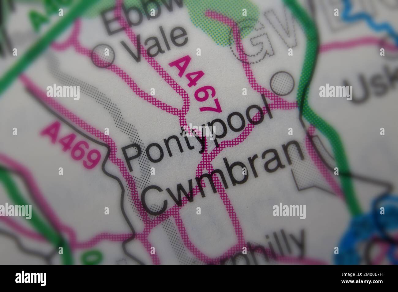 Map of pontypool hi-res stock photography and images - Alamy