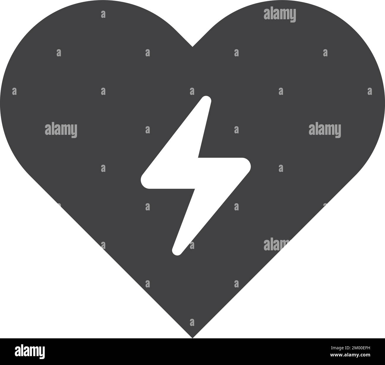Lightning bolt heart hi-res stock photography and images - Alamy