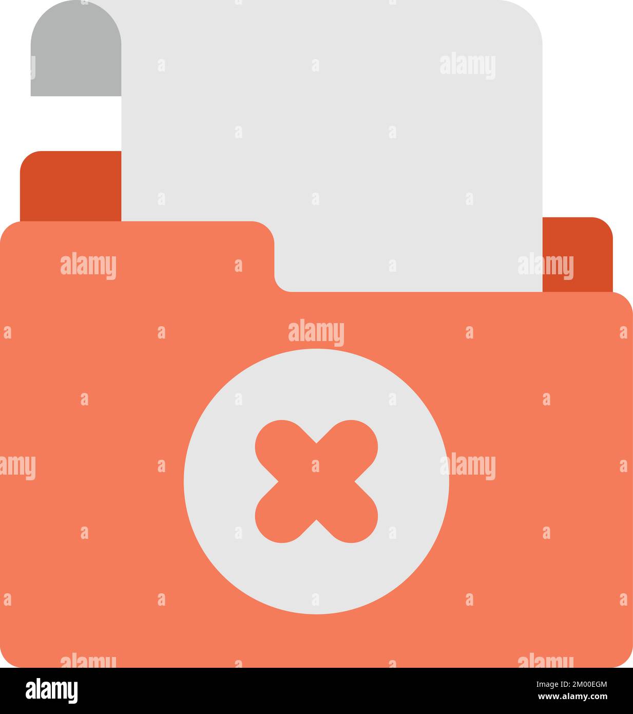 Report and wrong mark illustration in minimal style isolated on ...