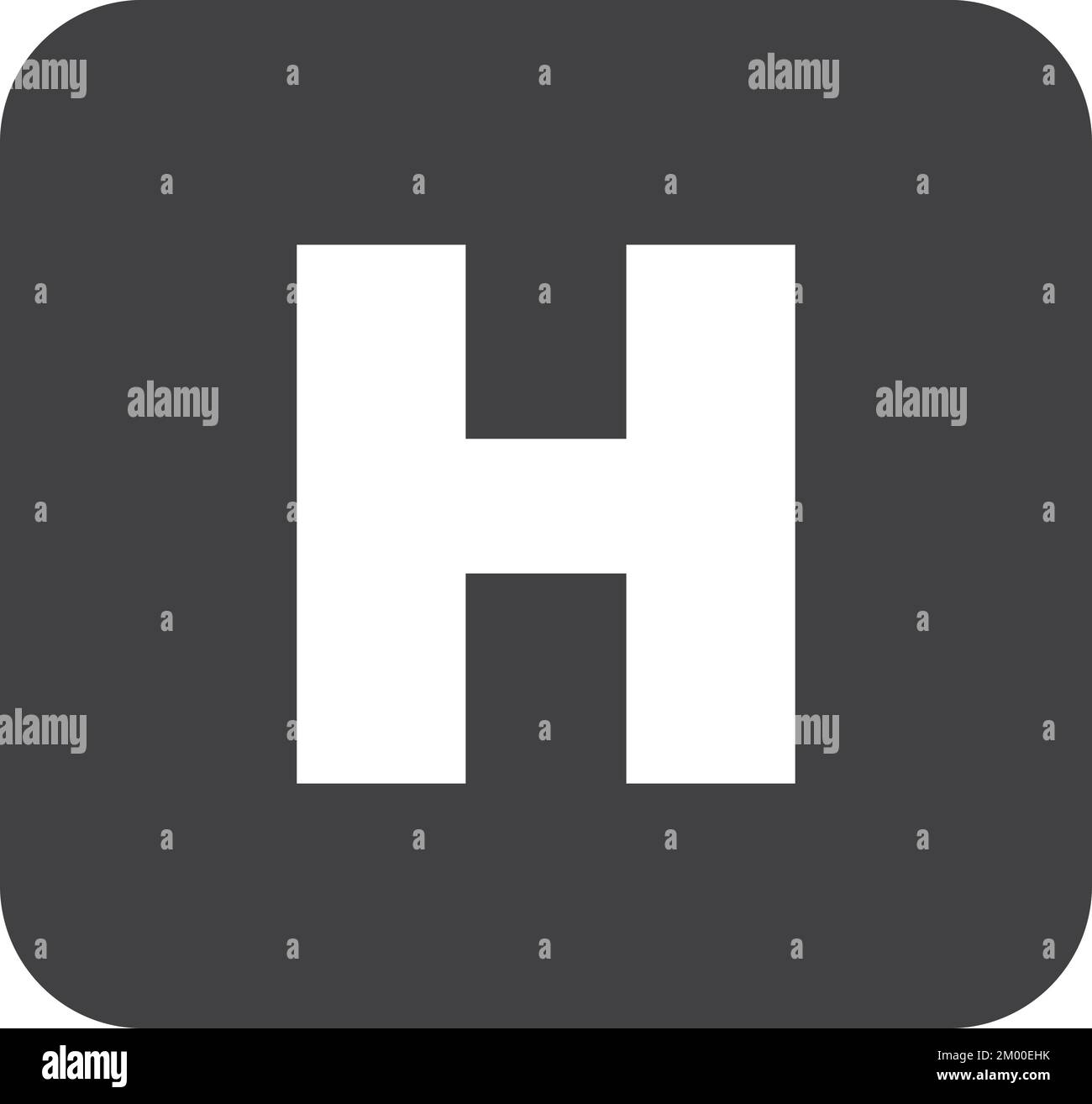 hospital symbol illustration in minimal style isolated on background ...