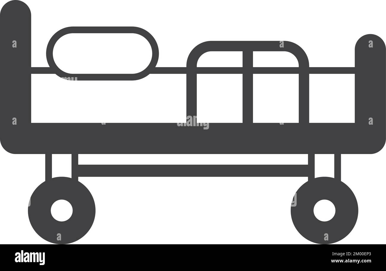 Sick patient in hospital bed Stock Vector Images - Alamy