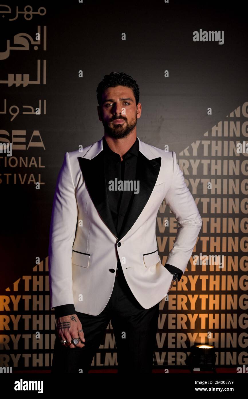 Italian actor Michele Marrone walks the red carpet as he arrives to the ...