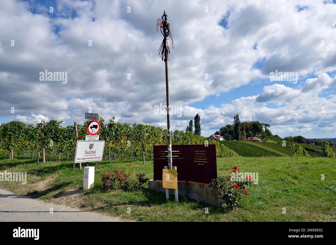 Sulztal, Austria - September 21, 2022: sculpture called the Bird of ...