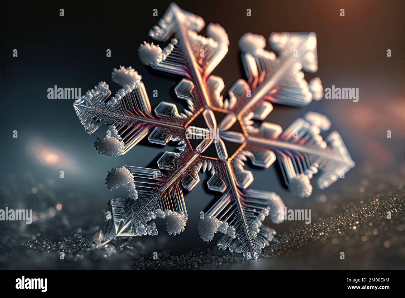 Snowflake microscope hi-res stock photography and images - Alamy