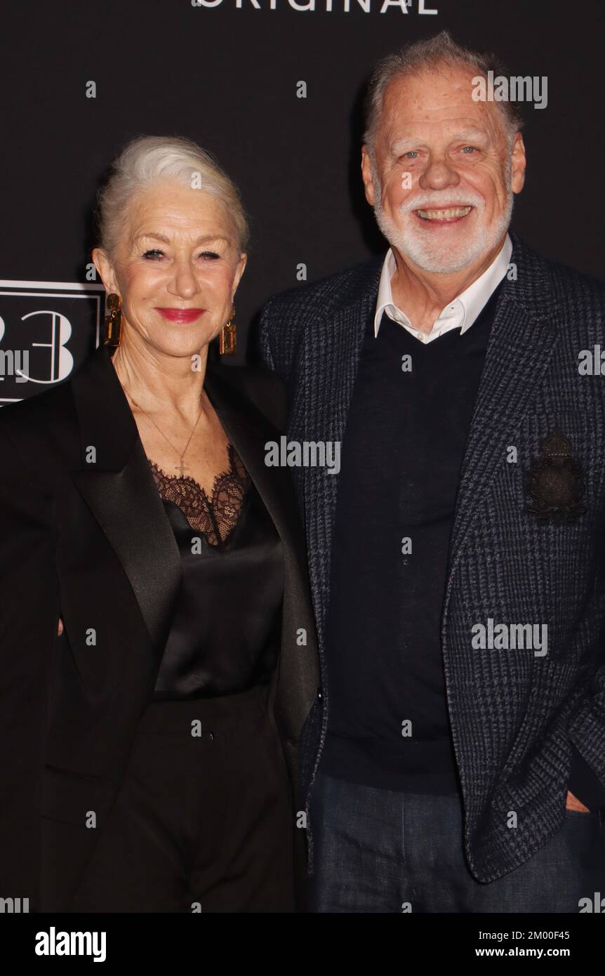 Los Angeles, USA. 02nd Dec, 2022. Helen Mirren, Taylor Hackford 12/02 ...