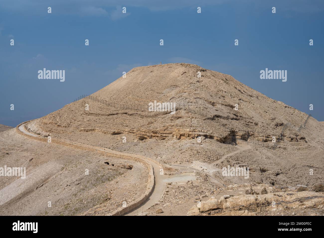 Machaerus or Qala'at Mukawir Castle Hill in Jordan, where John the ...