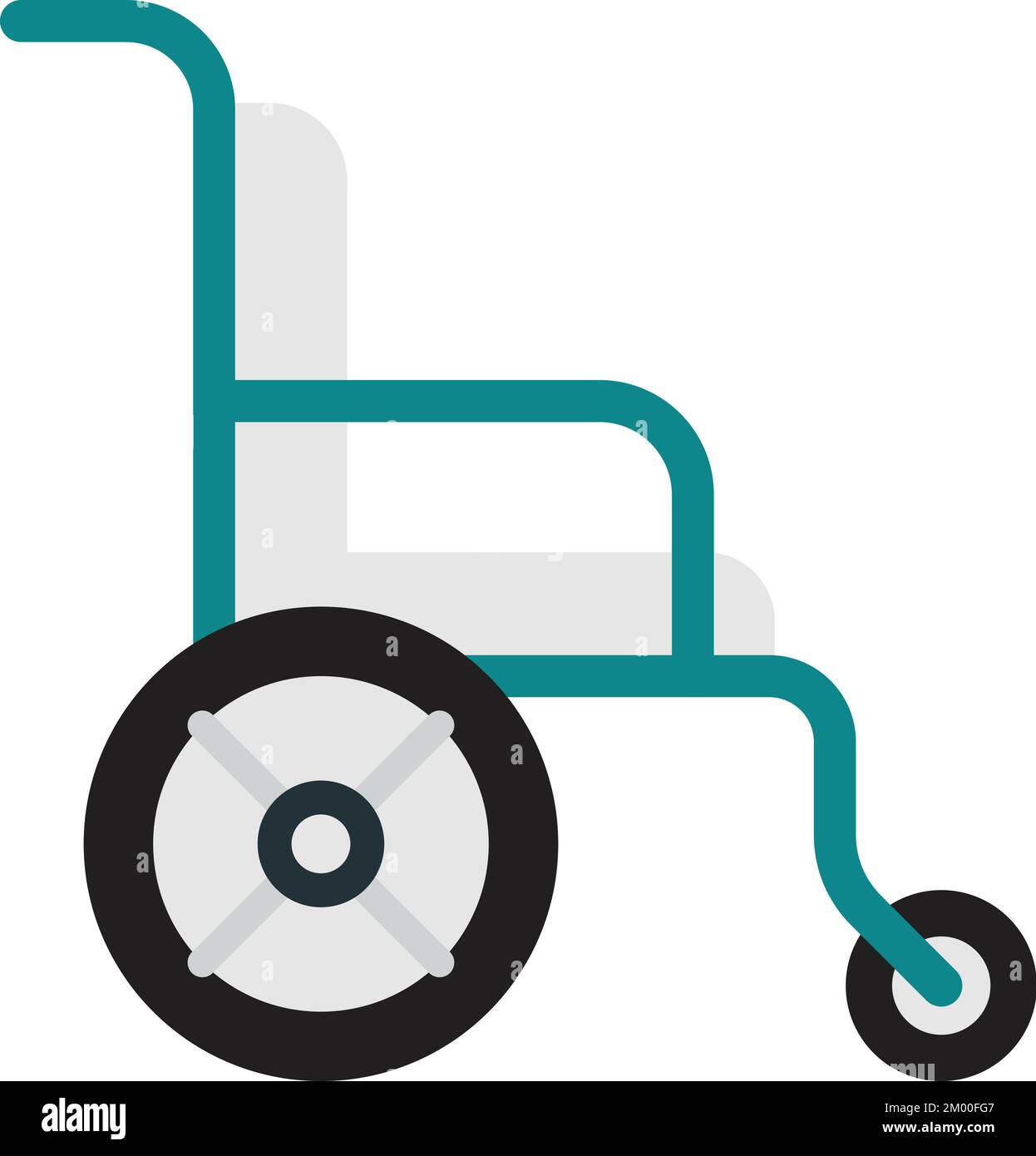 wheelchair illustration in minimal style isolated on background Stock ...