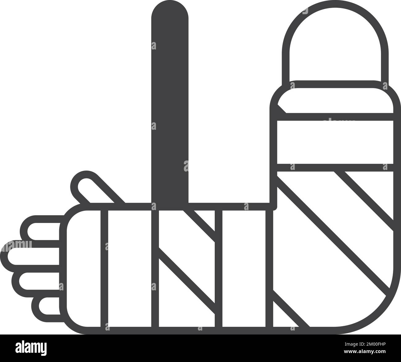 Wrist splint Stock Vector Images - Alamy